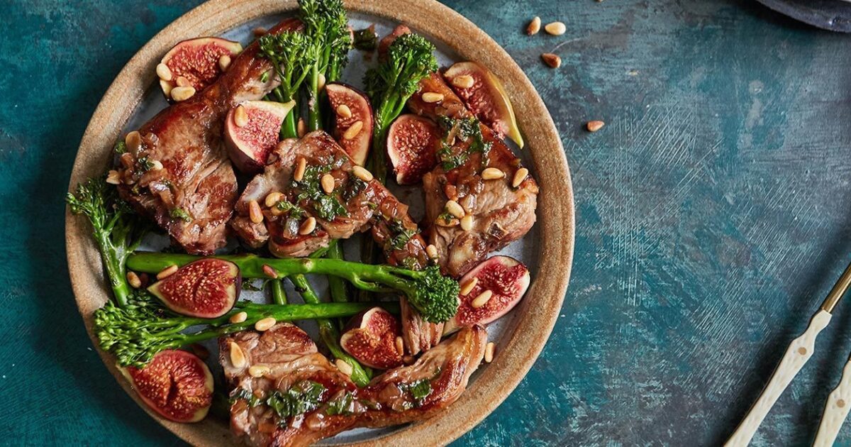 Bimi® | Lamb Chops, Honey-Roasted Figs and Bimi® Broccoli